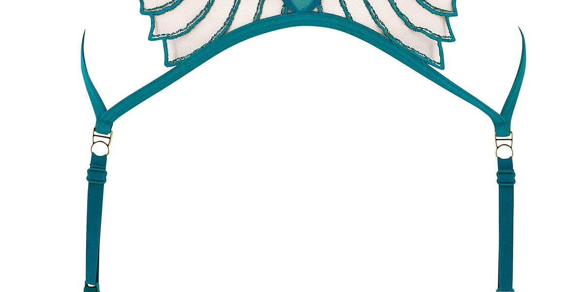 Cosmic Dream Lagoon Garters • Atelier Amour